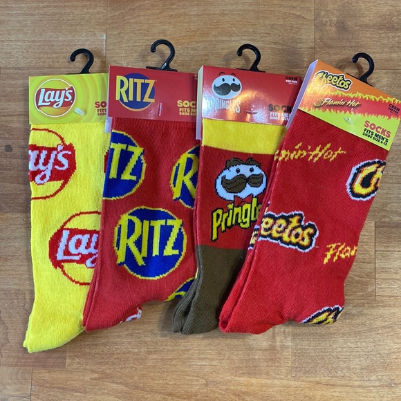 Underwear & Socks | Nwt Bundle Of 4 Salty Snacks Novelty Socks Ritz ...